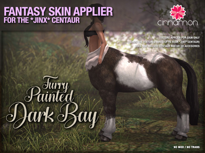 Second Life Marketplace - *CINNAMON* Jinx Centaur - Furry Painted Dark Bay