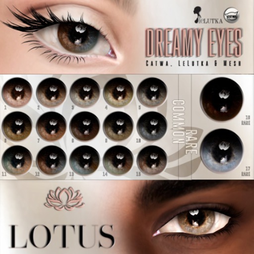 Second Life Marketplace - LOTUS. Dreamy Eyes 11 BOX