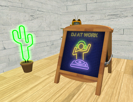 Second Life Marketplace - Dj At Work Tent Sign