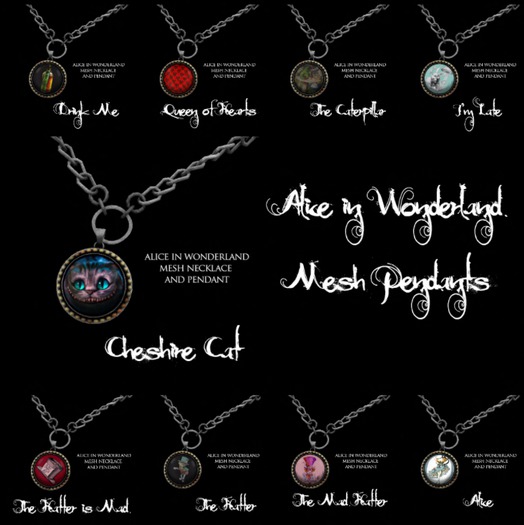 Second Life Marketplace - {REVERIE} Mesh Pendant with Chain - The Mad ...