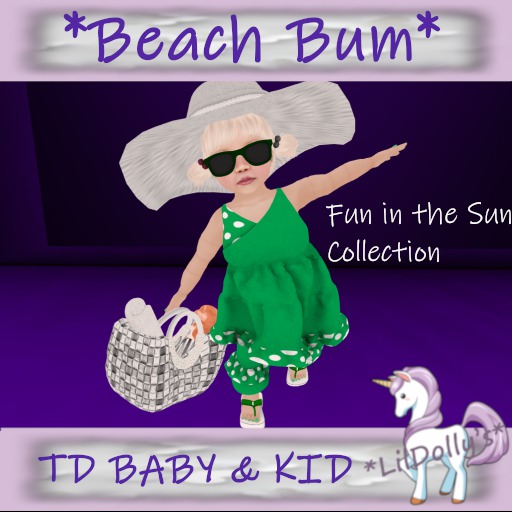 Second Life Marketplace - *LilDolly's* Beach Bum Outfit TD BABY & KID