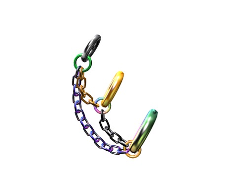 Second Life Marketplace - [Jörr] Chibi Noodle Chain Earrings COMMON ONLY