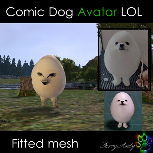 Second Life Marketplace - Furry Andy - Comic Dog Avatar LOL