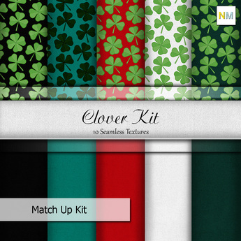 Second Life Marketplace - Clover Kit MatchUp Kit 10 Seamless Fabric ...