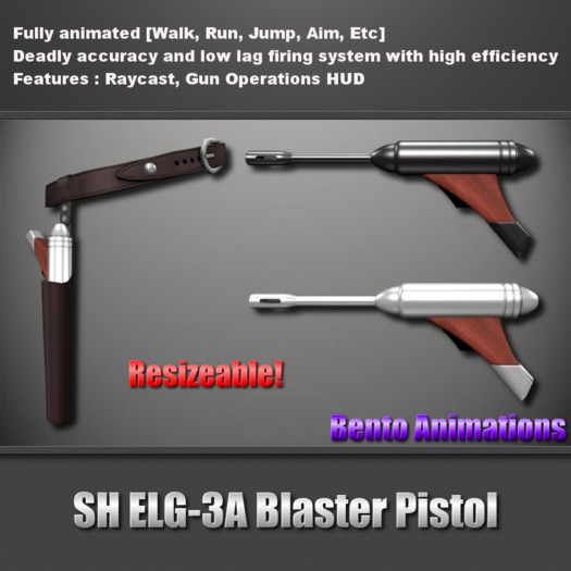 Second Life Marketplace - SH ELG-3A Blaster Pistol