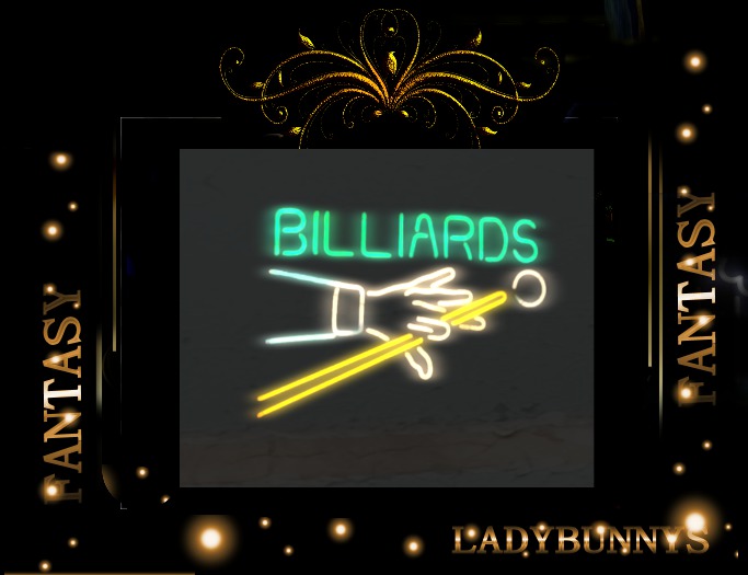 Second Life Marketplace - ~ ~Neon~ ~Bar Signs Billiards Neon Light Sign ...