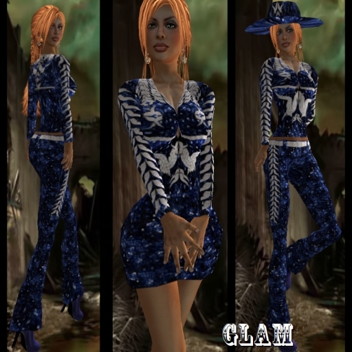 Second Life Marketplace - Cow Girl Glam Girl Set Cowgirl