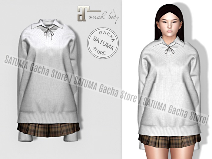 Second Life Marketplace - DAMI_ School's starting - White Outfit (A6 ...