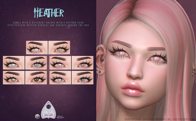 Second Life Marketplace - UniCult - Heather Eyes