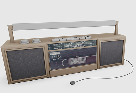 Second Life Marketplace - CMYK// 1990's Radio (beige)