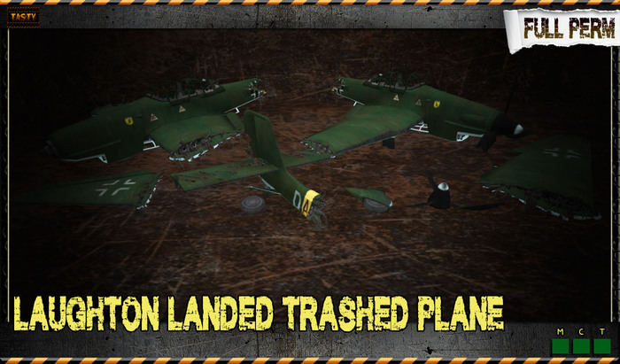 Second Life Marketplace - ..::Tasty::.. Laughton Landed Trashed Plane ...
