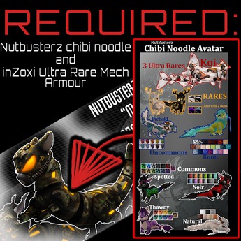 Second Life Marketplace - [inZoxi] - NB Chibi Noodle Mech Armour MOD ...