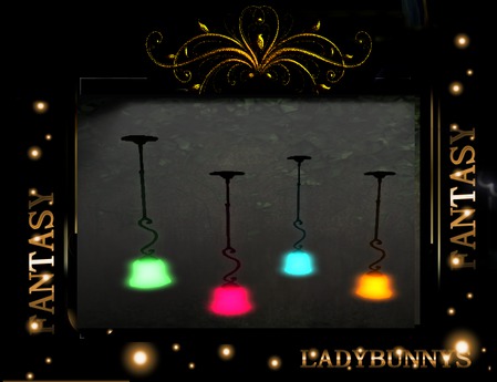 Second Life Marketplace - ⊱•Whimsical Lamps•⊰Mendrion's Hanging Light ...
