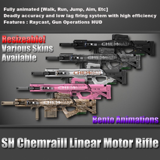 Second Life Marketplace - SH Chemrail Linear Motor Rifle