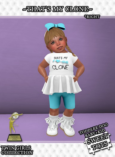Second Life Marketplace - ~*Sweet Tots*~ Twin Sisters~ Thats My Clone (R)