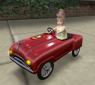 Second Life Marketplace - CUTE DRIVABLE VINTAGE TOY RED PEDAL CAR FOR ...