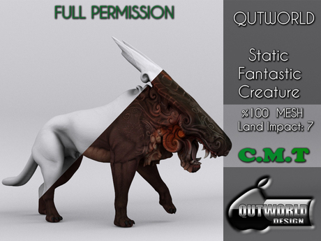 Second Life Marketplace - .::QUTWORLD Static Fantastic Creature Model::.FP