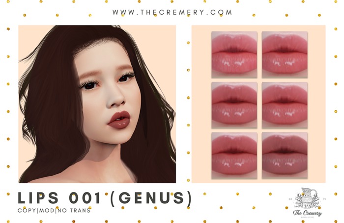 Second Life Marketplace - The Cremery - Lips 001 (Genus)