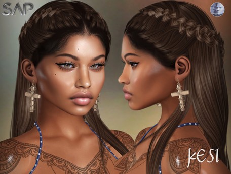 Second Life Marketplace - Sap ~ Kesi Shape - Genus {Strong} Face Bento Mesh