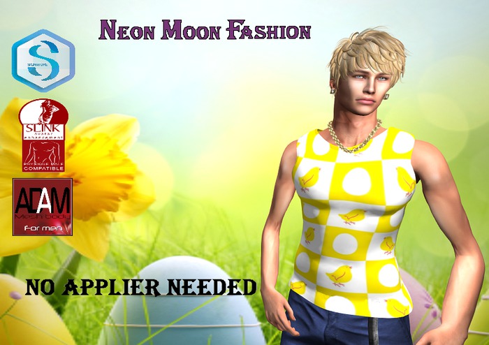 Second Life Marketplace - Sleeveless shirt Signature slink Adam Easter ...