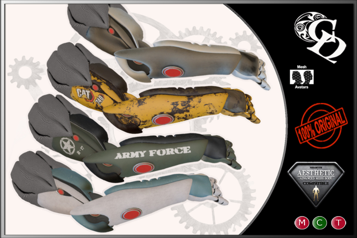 Second Life Marketplace - C&N {SILVERWOLF} Robotic Arm Full Pack ...