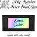 Second Life Marketplace - Sek's Rainbow ABC Horse Breed Sign - Spotted ...