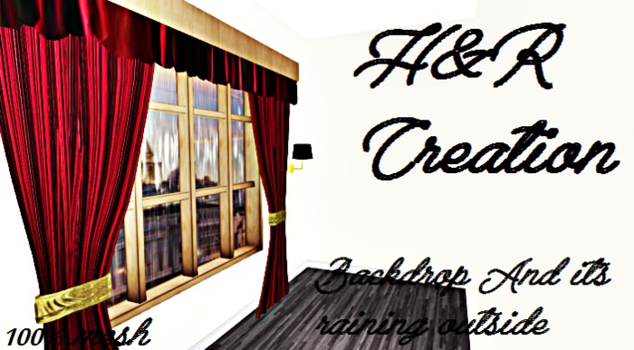 Second Life Marketplace - H&R Backdrop And it's raining outside