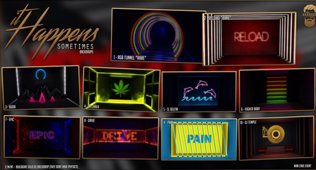 Second Life Marketplace - [Box] Reload *RARE* - It Happens Backdrops ...