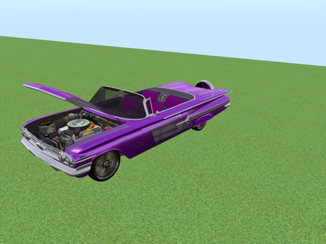 Second Life Marketplace - Purple convertible Lowrider
