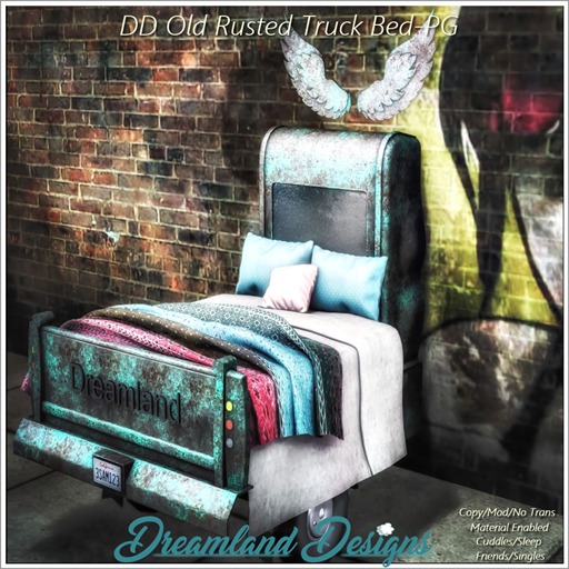 Second Life Marketplace - DD Old Rusted Truck Bed-PG Boxed