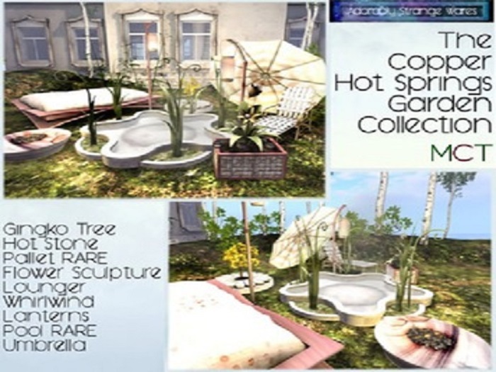 Second Life Marketplace - ~ASW~ The Copper Hot Springs Lounger