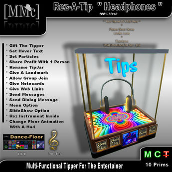 Second Life Marketplace - [Rez-A-Tip] (Headphones)