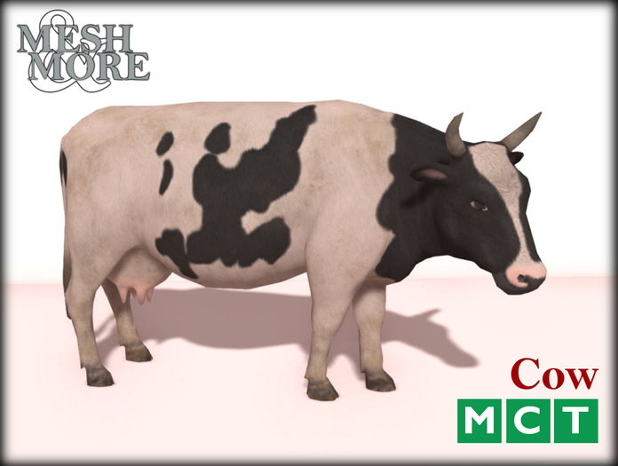 Second Life Marketplace - M&M FULL PERM MESH COW [BOXED]