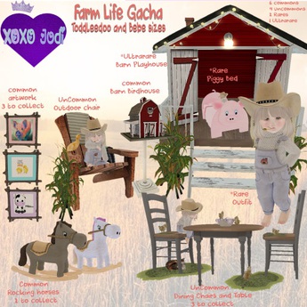 Second Life Marketplace - ~XOXO Jodi~Barn Dining Table UNCOMMON