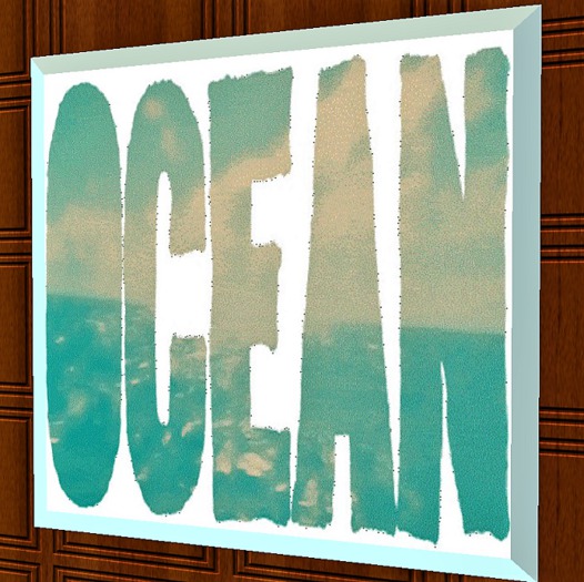 Second Life Marketplace - Home Wall Decor Beach Art "OCEAN water ...