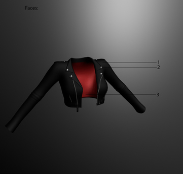 Second Life Marketplace - full permission:Unzipped cropped biker jacket ...
