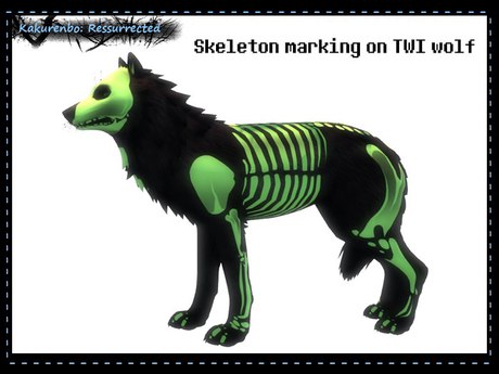 Second Life Marketplace - Kakurenbo: TWI wolf (bento) Skeleton applier