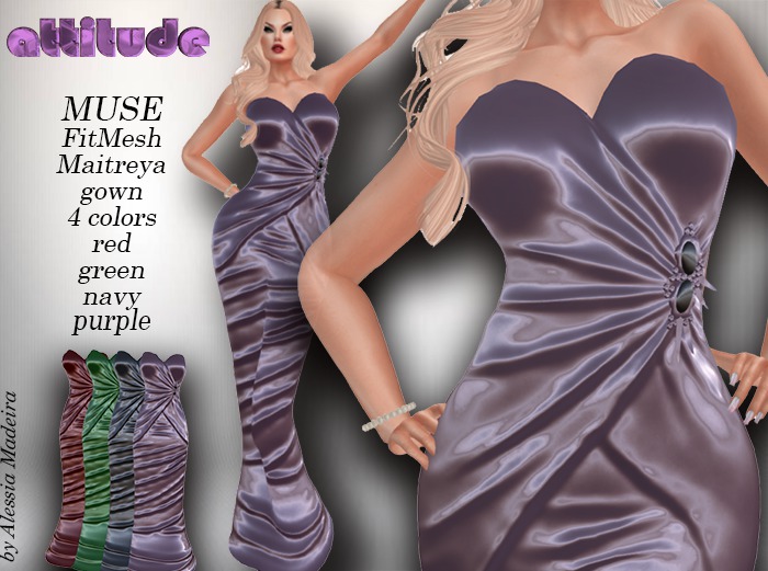Second Life Marketplace Big Sale Muse Fitmesh Maitreya Gown