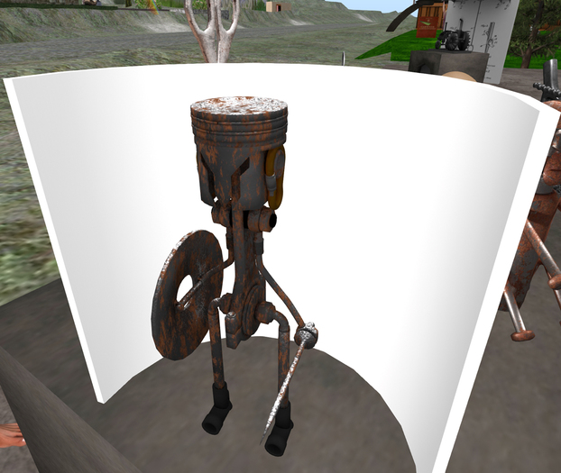 Second Life Marketplace - Soldier made with recycled auto parts