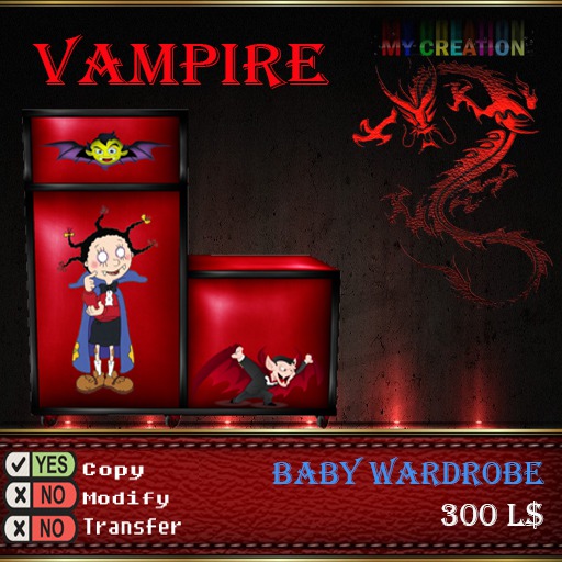 Second Life Marketplace - Vampire Wardrobe Baby