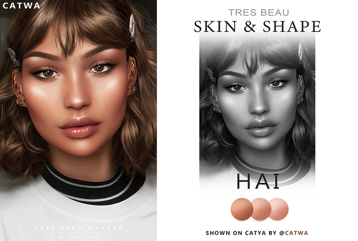 Second Life Marketplace - TRES BEAU MAKEUP CATWA HAI (FATPACK)