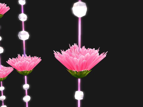 Second Life Marketplace - Flower String Curtain Gerbera Pink
