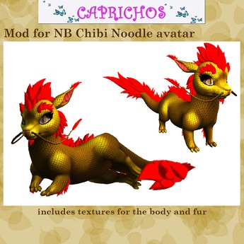 Second Life Marketplace - {Caprichos} Chibi Noodle Texture Applier (Gold)