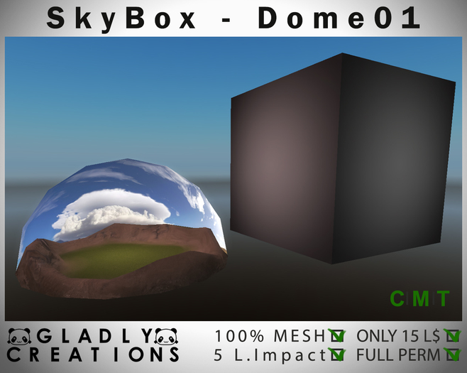 Second Life Marketplace - 45mt Skydome CS1 by ..:: Gladly Creations