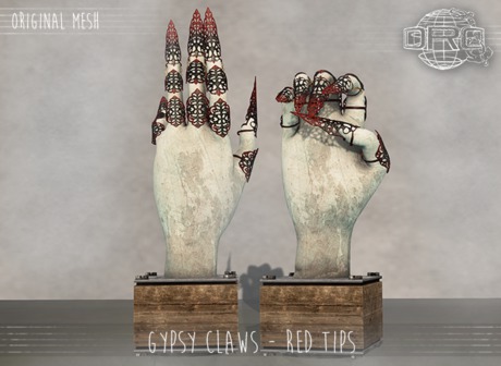 Second Life Marketplace - -DRD- Gypsy Claws - Red Tips