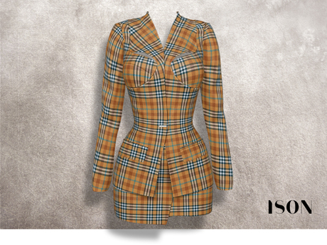 Second Life Marketplace - ISON - mandy over bra suit - yellowplaid