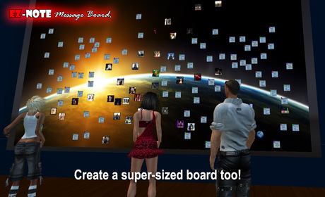 Second Life Marketplace - EZ-Note Message Board (Sticky notes with style)