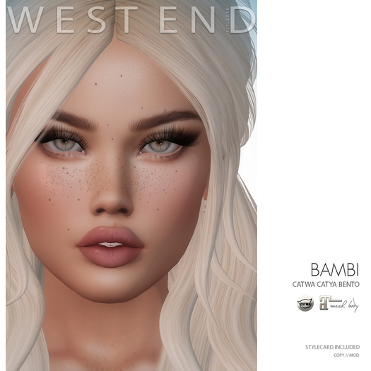 Second Life Marketplace - [ west end ] Shapes - Bambi (Catwa Catya ...