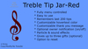 Second Life Marketplace - {Gemini} Treble Clef Tip Jar v3.0-Red (boxed)