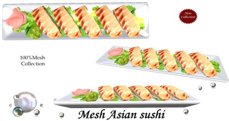 Second Life Marketplace - Mesh Asian Snack sushi v. 1
